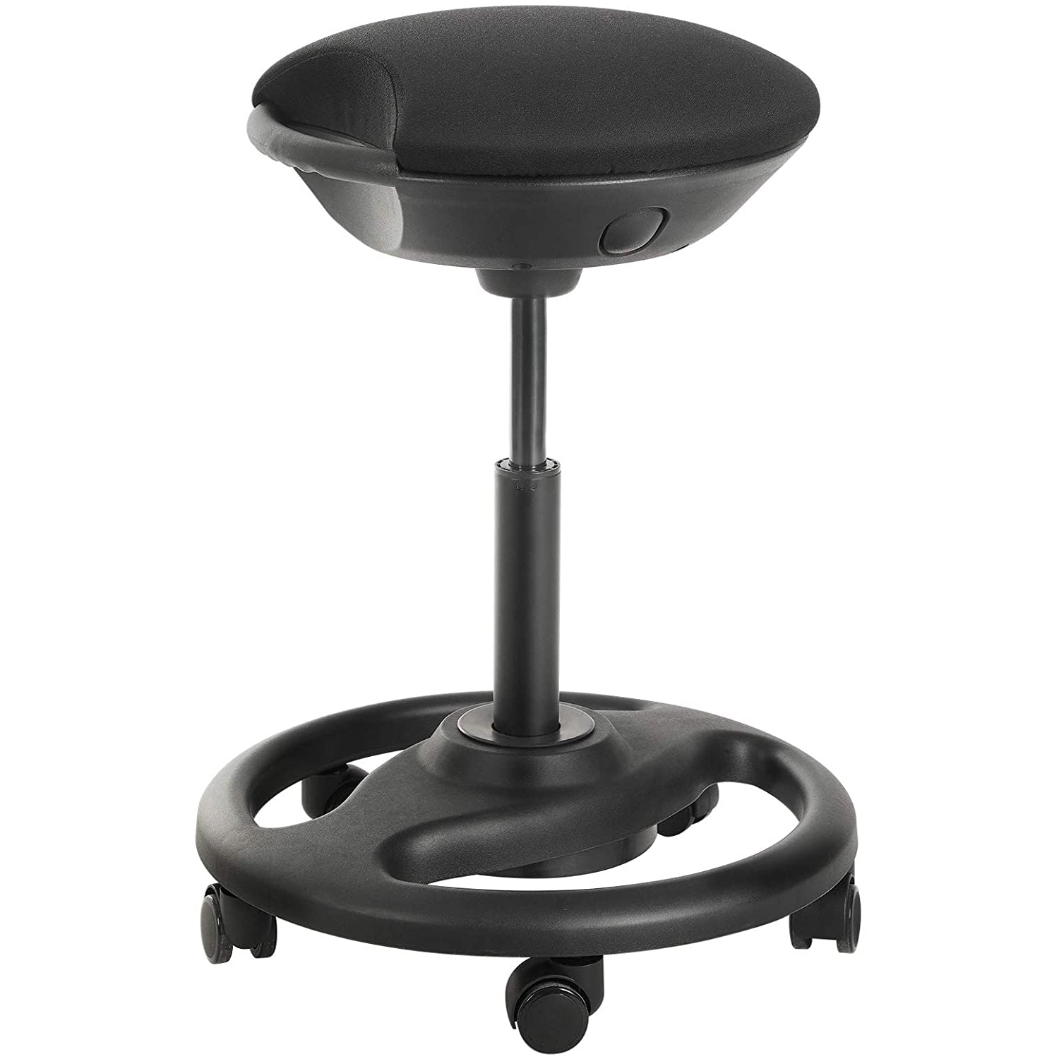 Ergonomická otočná stolička so širokým sedákom, 50 x 55-73 cm, čierna ...