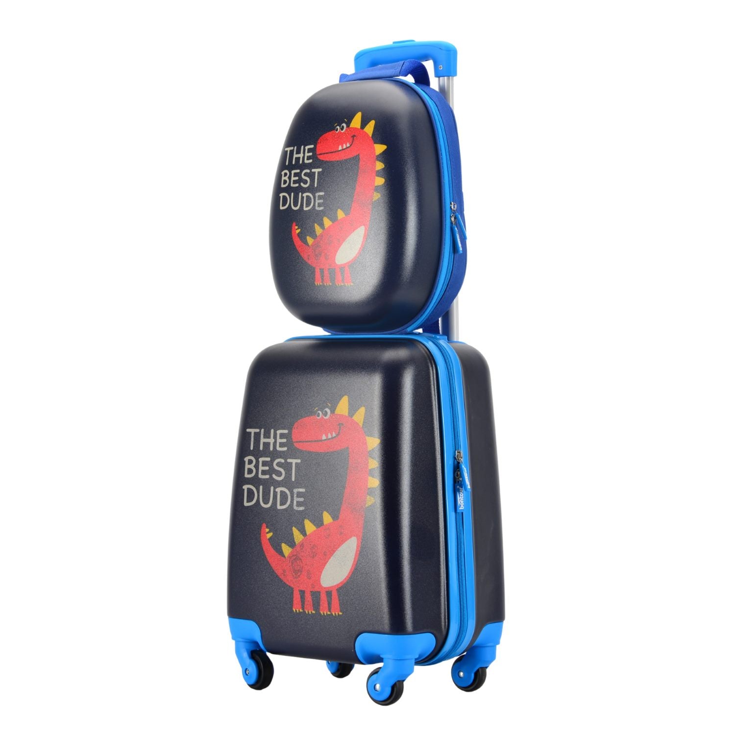 Sada detský kufor na kolieskach so vzorom Dinosaurus B (batoh+kufor) ∣ ...